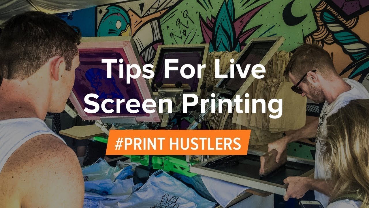 Tips for Live Screen Printing - YouTube