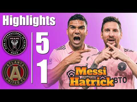 Messi Hat-Trick 💥 Inter Miami vs Atlanta United 5-1 - All Goals & Highlights - 2026