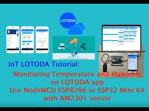 LOTODA Tutorials: Monitoring Temperature and Humidity on IoT LOTODA App ...