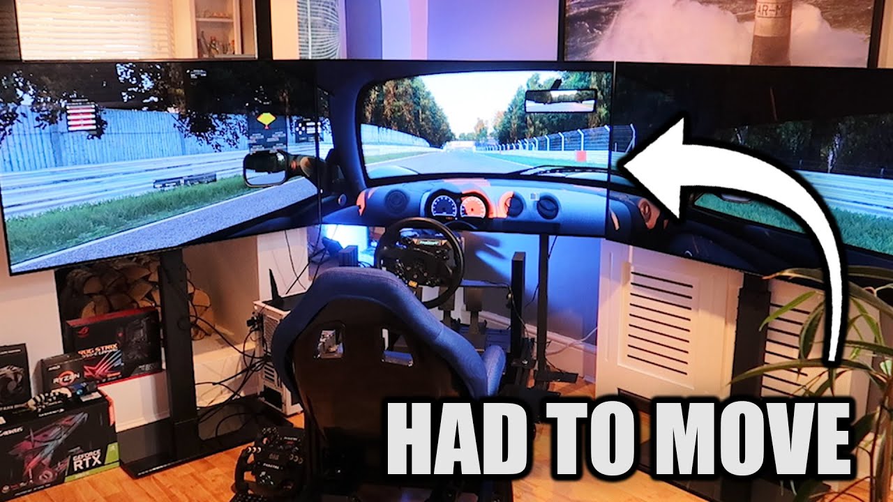 Moving My £20,000 Racing Simulator Underground - Sim Rig Tour ! - YouTube