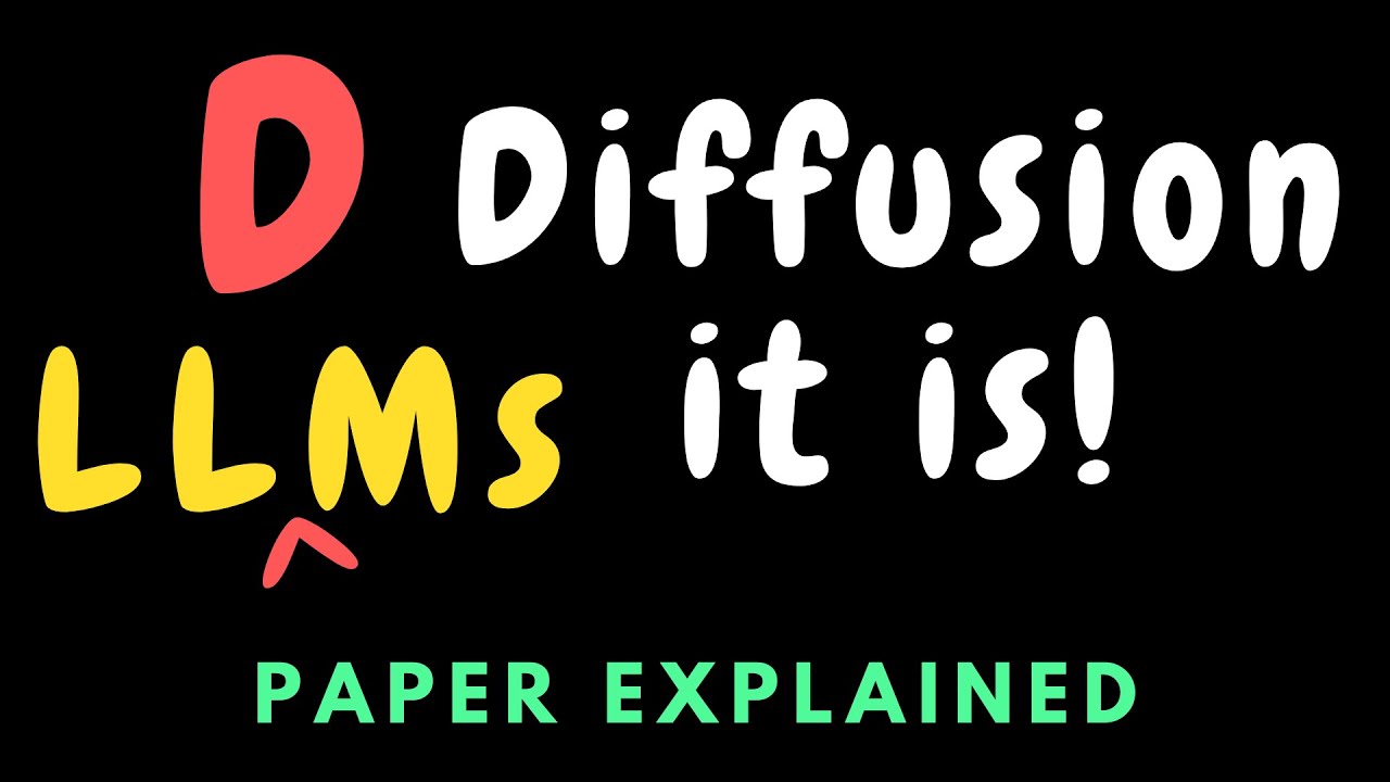 LLaDA - Large Language Diffusion Models (paper explained) - YouTube