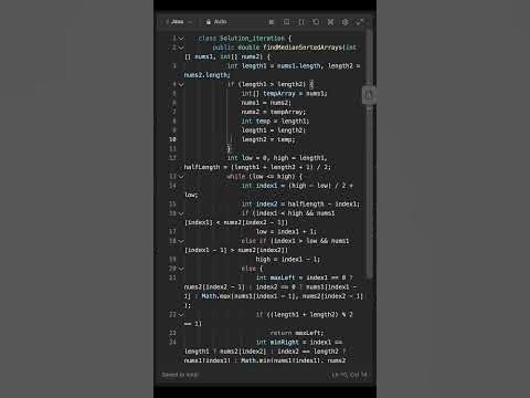 Leet Code Question 4 Answered-- Median Of Two Sorted Array #shorts ...