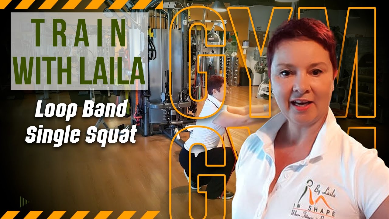 Loop Band Single Leg Squat Tutorial for Women's Fitness with Personal ...