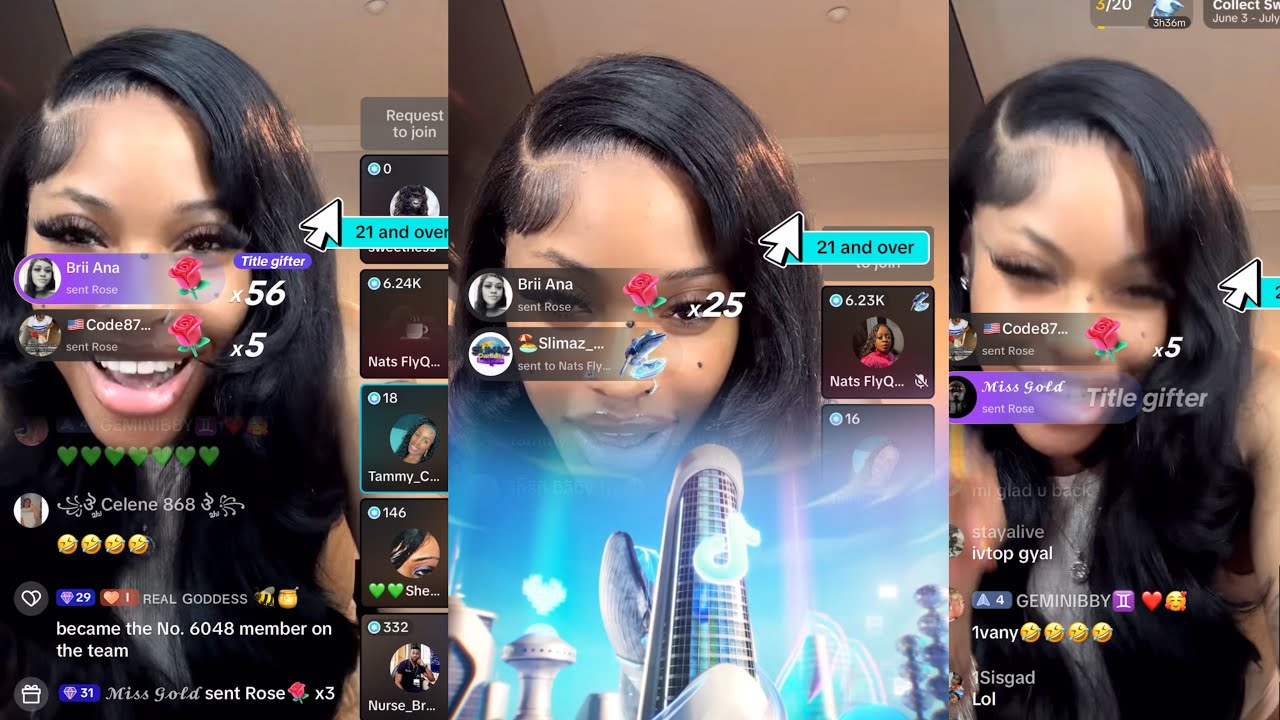 Ivany Wright on TikTok Live for the First Time being Free - YouTube