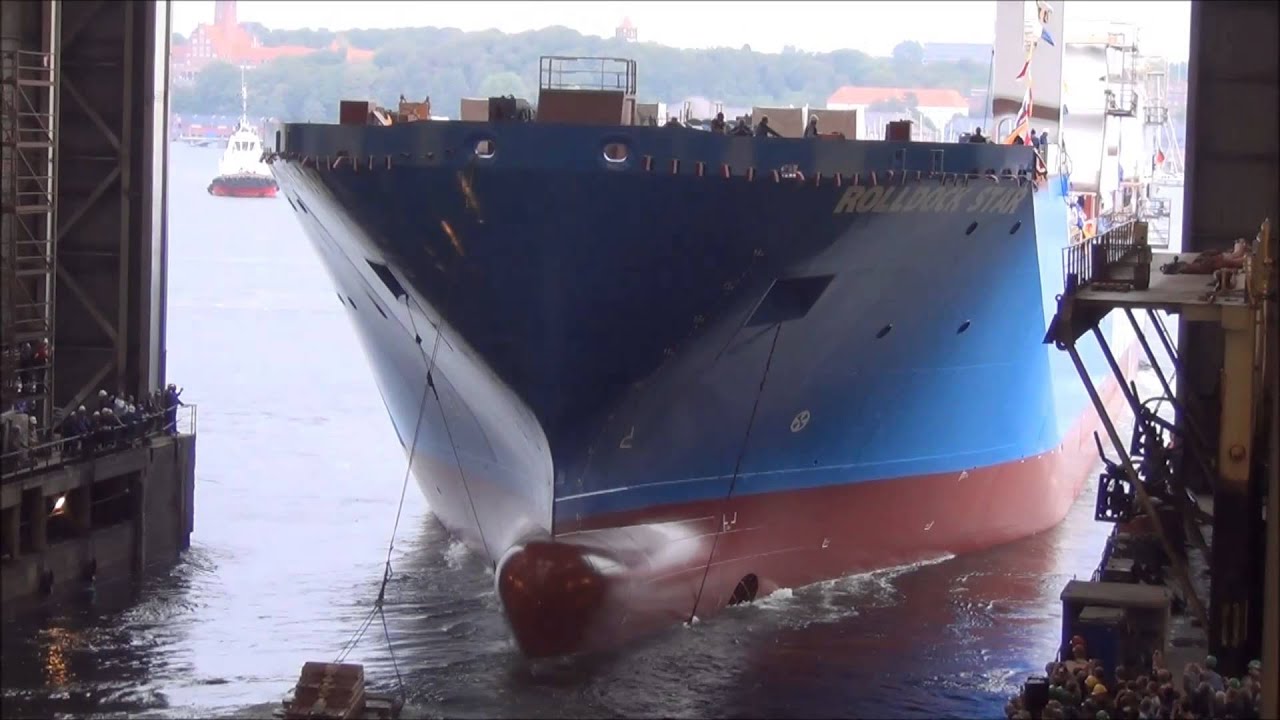 Launching of FSG Yard No. 758 Rolldock Star - YouTube