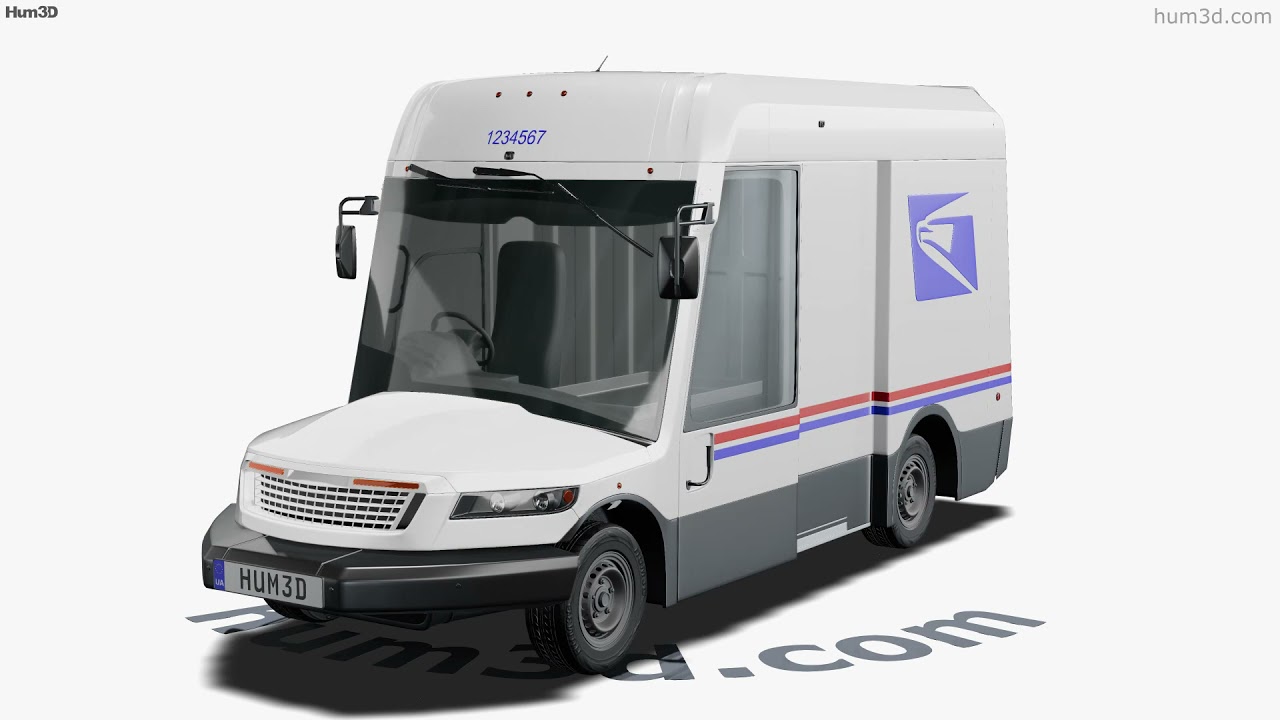 Oshkosh NGDV USPS Van 2024 3D model by 3DModels.org - YouTube