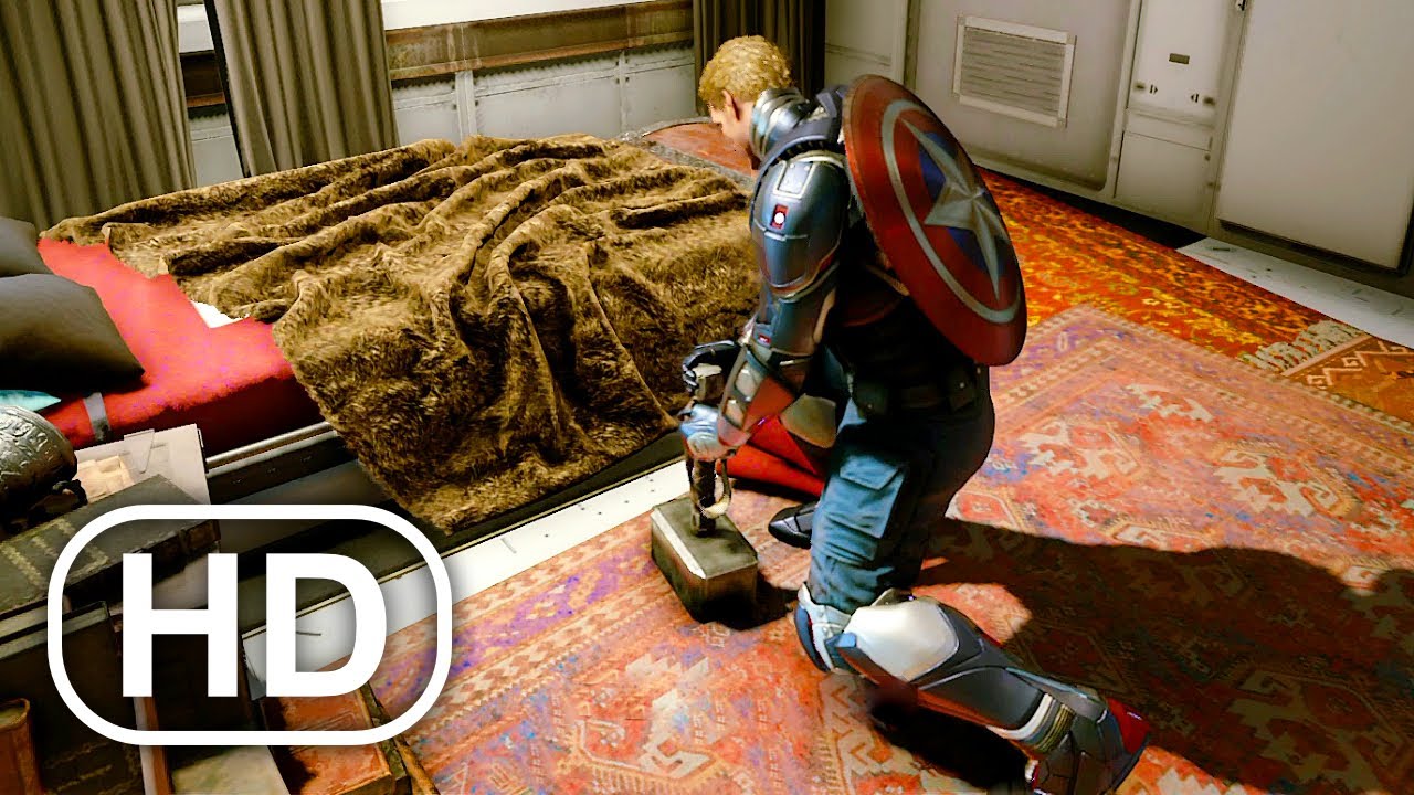 Avengers Lifting Thor's Hammer Scene 4K ULTRA HD - Marvel's Avengers ...