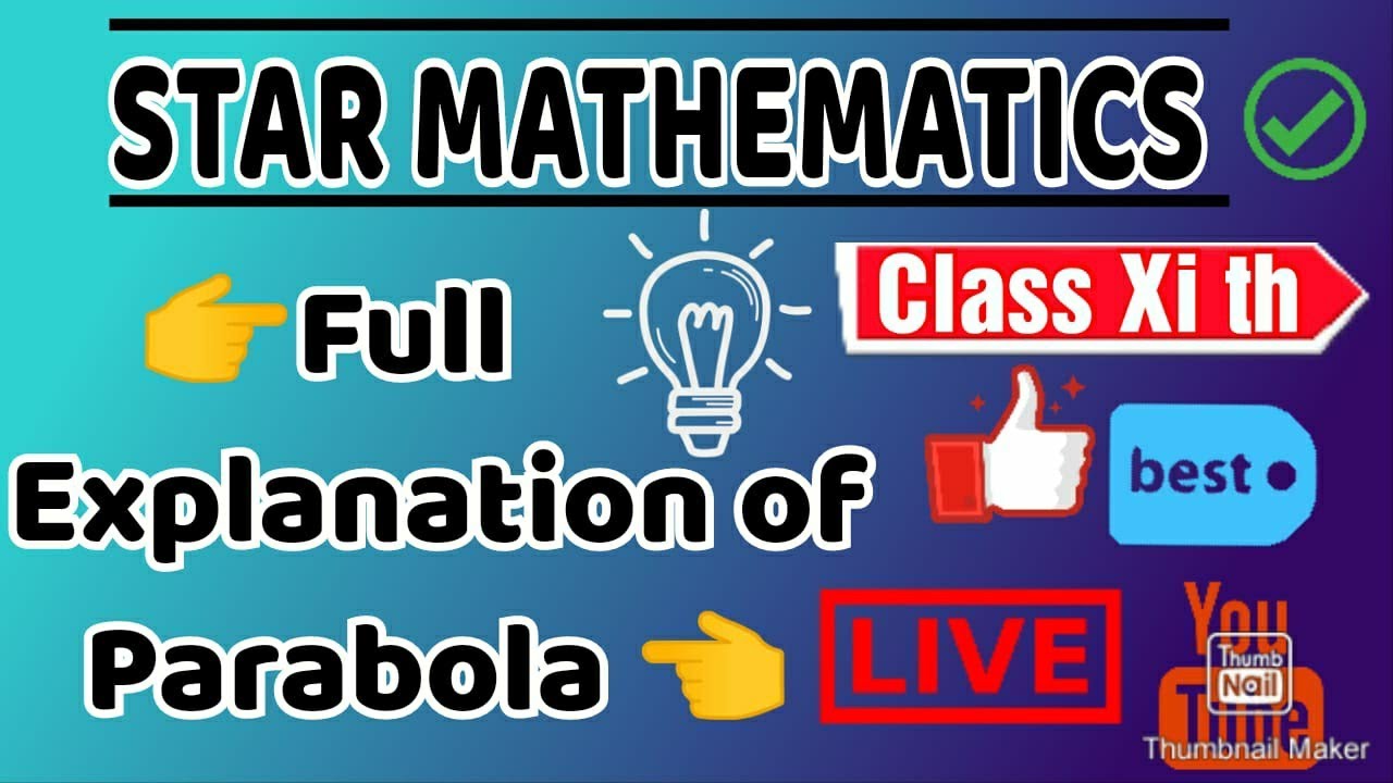 Star Mathematics Hazaribag online class, of parabola Topics. - YouTube