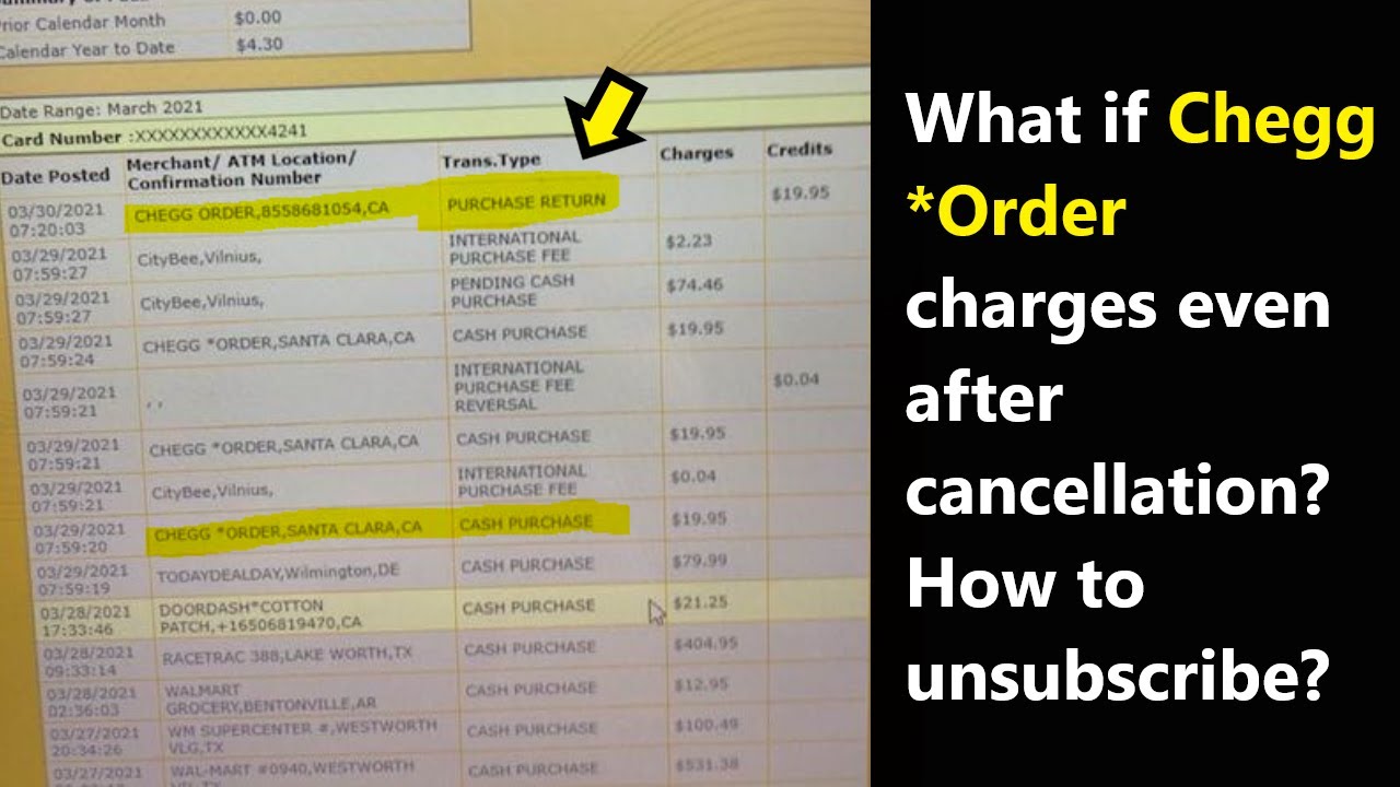 Can you cancel Chegg Order Santa Clara CA credit card charge? Is it ...