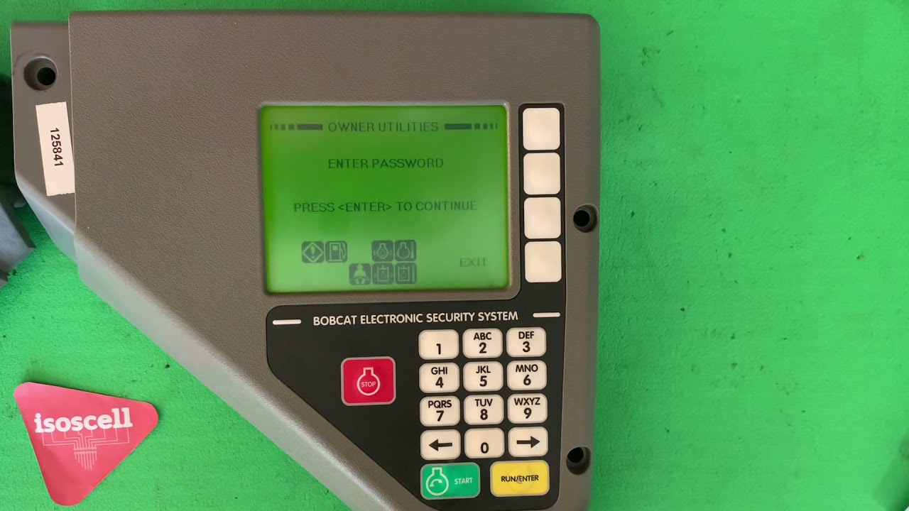 Downgrade Bobcat Keyless Panel to Key Panel - YouTube