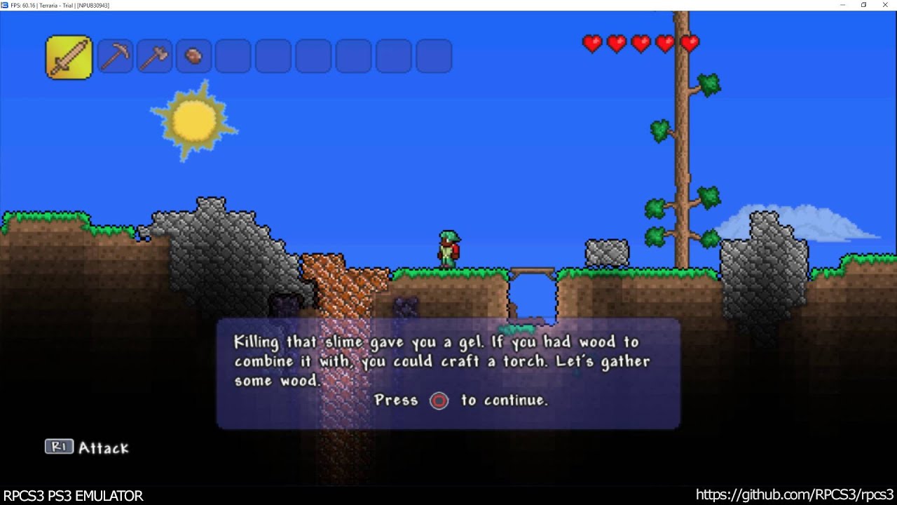 RPCS3 PS3 Emulator - Terraria Ingame! DX12 - YouTube