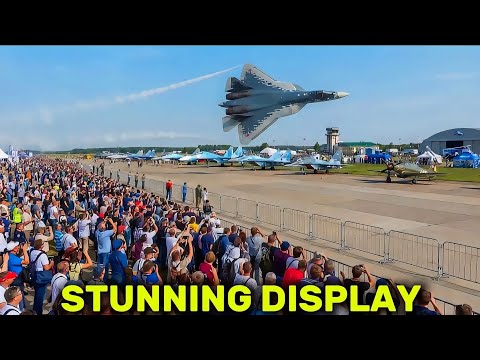 Russia’s Su-57 Stuns the Crowd at Egypt Airshow 2026 | Insane Maneuvers
