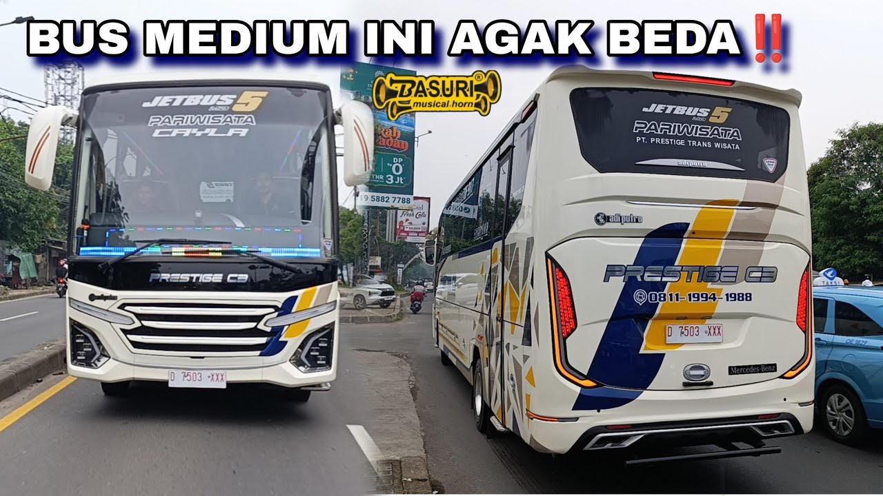 BUS MEDIUM JB5 MILIK PO PRESTIGE C3 KEREN PARAH🤩‼️#bus #basuri #hunting ...