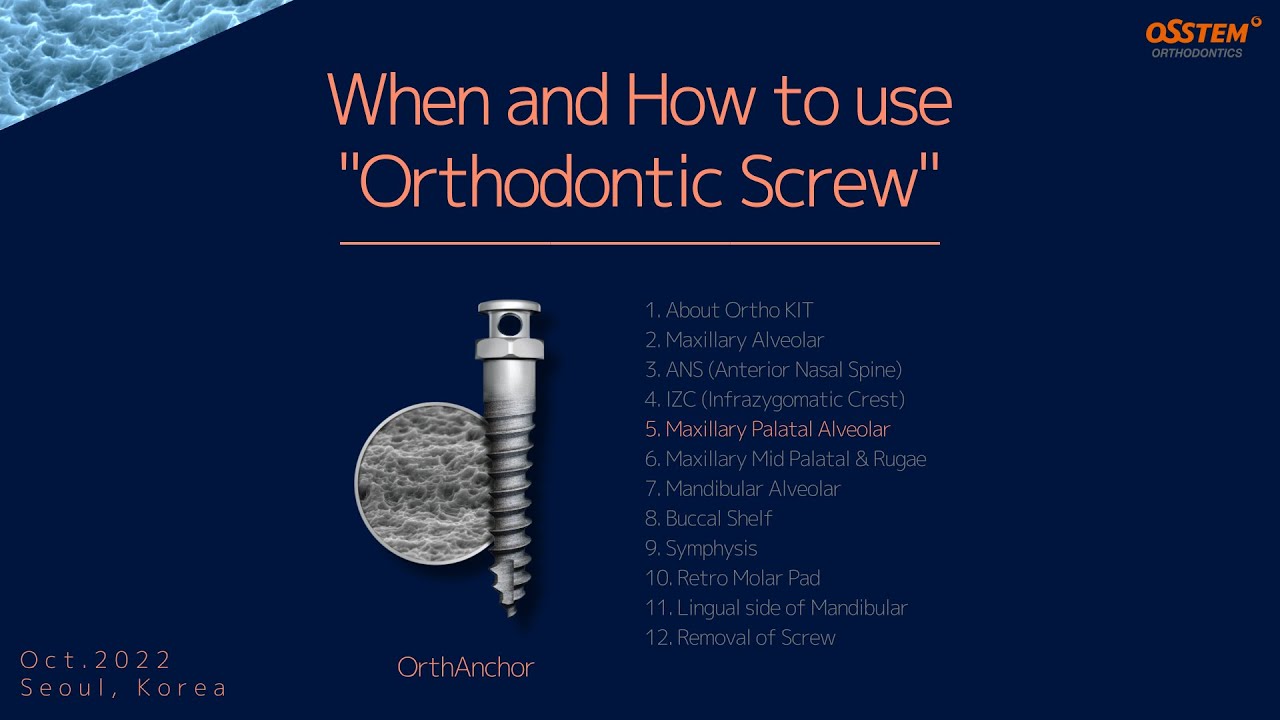 5. Maxillary Palatal Alveolar (When and How to use "Orthodontic Screw ...