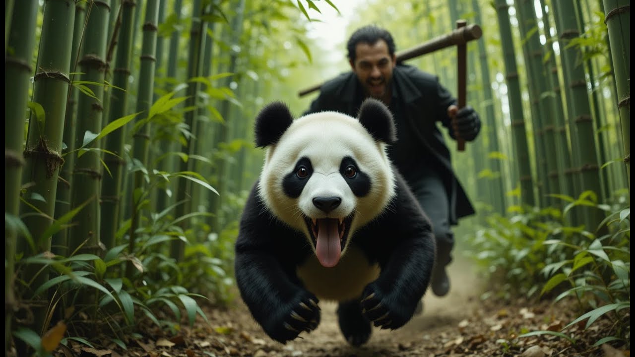 Panda & Cat Courage Over Fear - YouTube