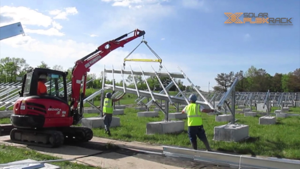 Solar FlexRack Fixed Tilt - YouTube