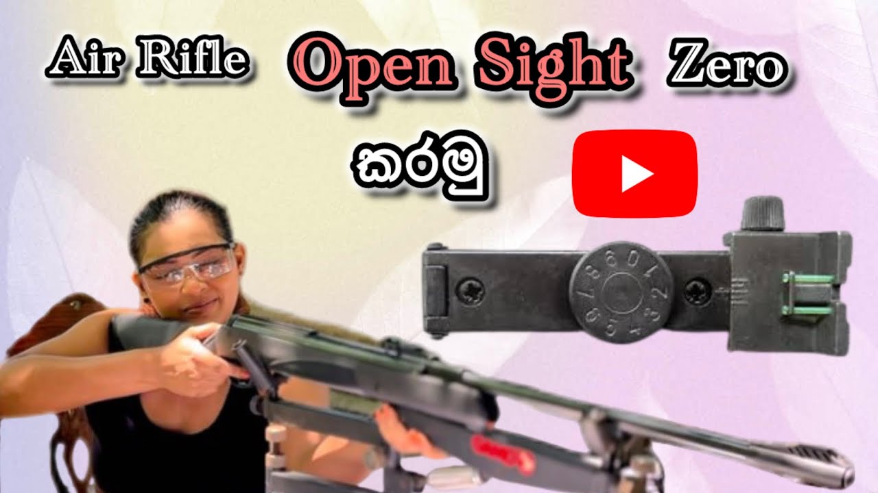 How to Zero Air Rifle Open Sights | in සිංහල | Easy Step-by-Step 2025 ...