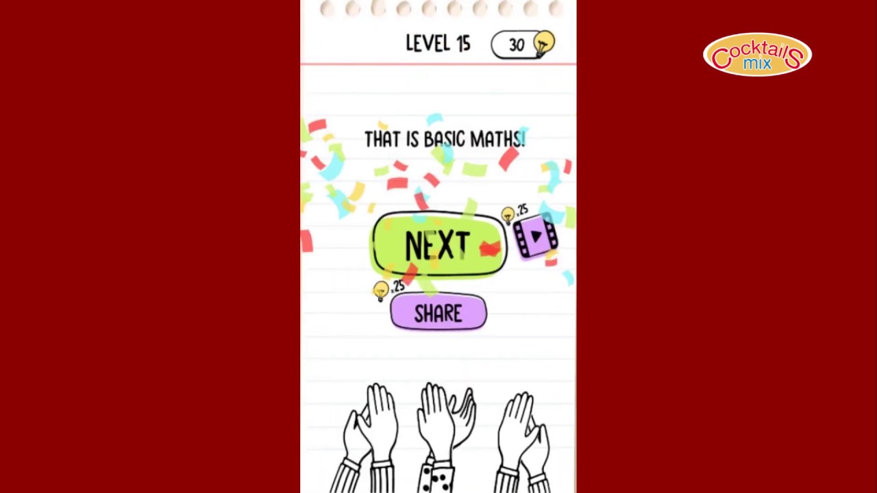 Brain Test Level 15 solution - YouTube