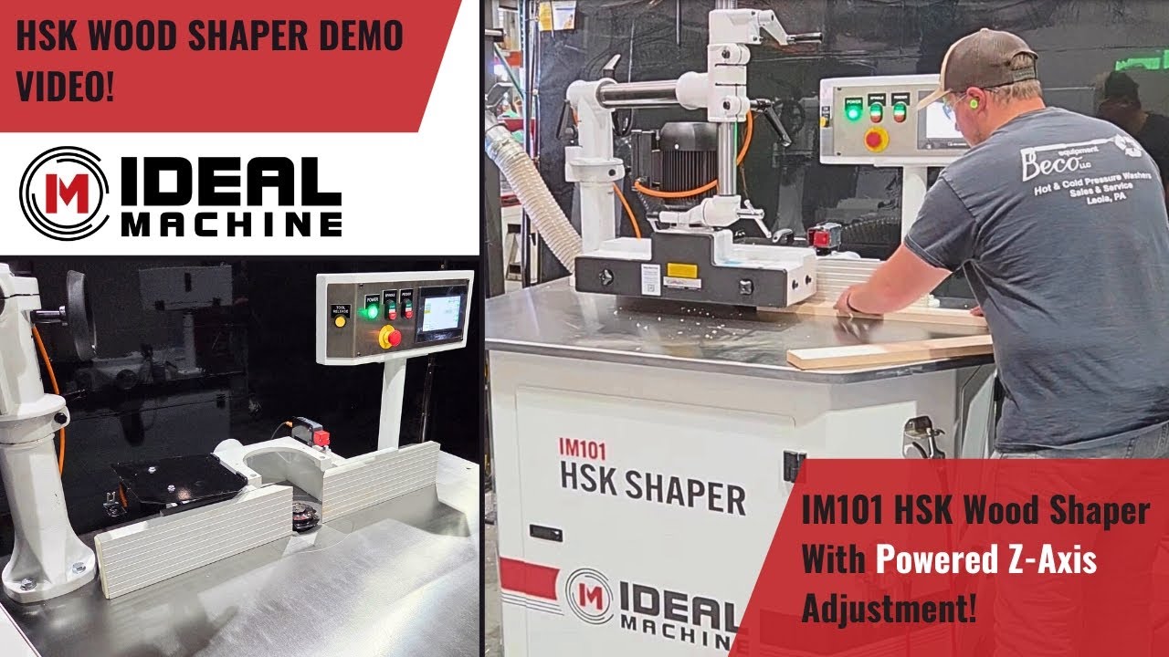 Industrial Wood Shaper Demonstration Video [Ideal Machine HSK Shaper ...