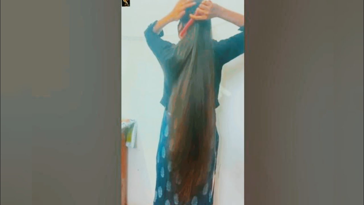 long hair forward and backward combing | front over face combing by ...