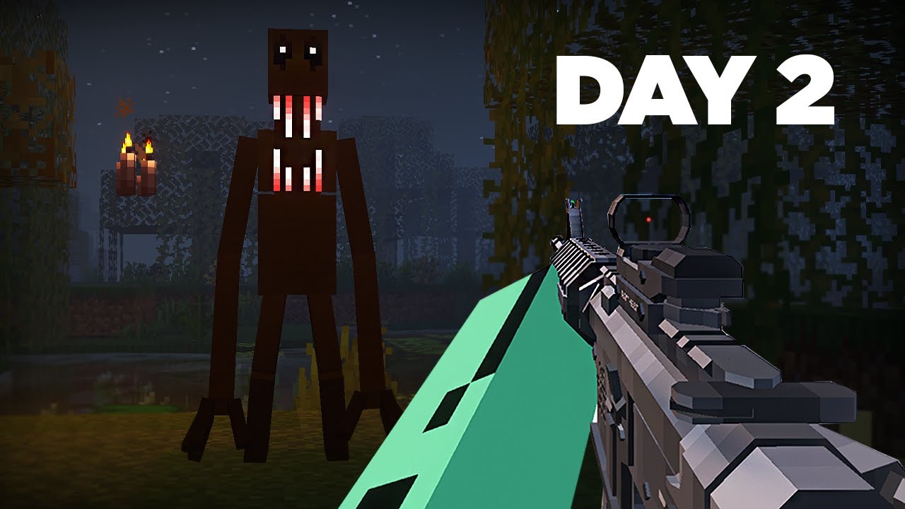 Surviving The Scariest Haunted Forest In Minecraft - YouTube