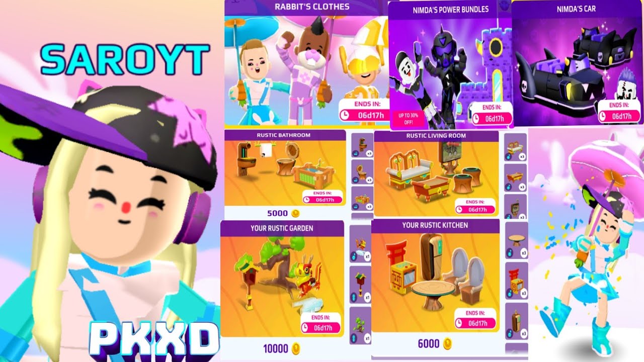 Pkxd Nimda -Rabbit clothes-Furniture all coins - YouTube