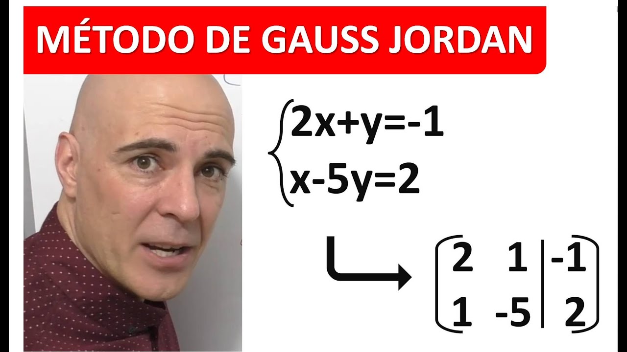 MÉTODO DE GAUSS JORDAN 2x2. Sistemas de ecuaciones - YouTube