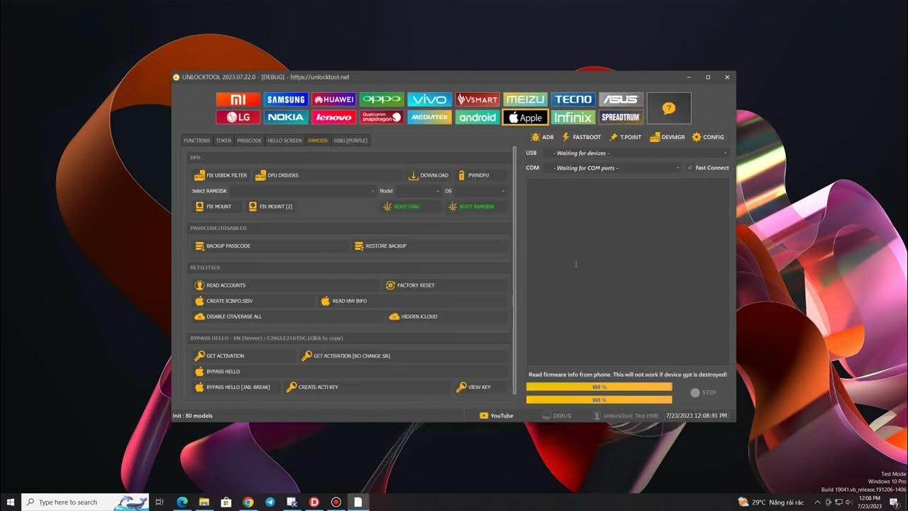 GUIDE Download and extract ramdisk new file IOS 11 To IOS 16 5 for UnlockTool - YouTube