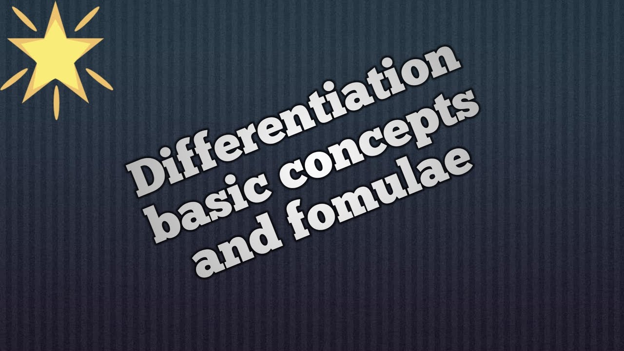 ||differentiation-basic concepts formulas||methods to solve derivatives ...