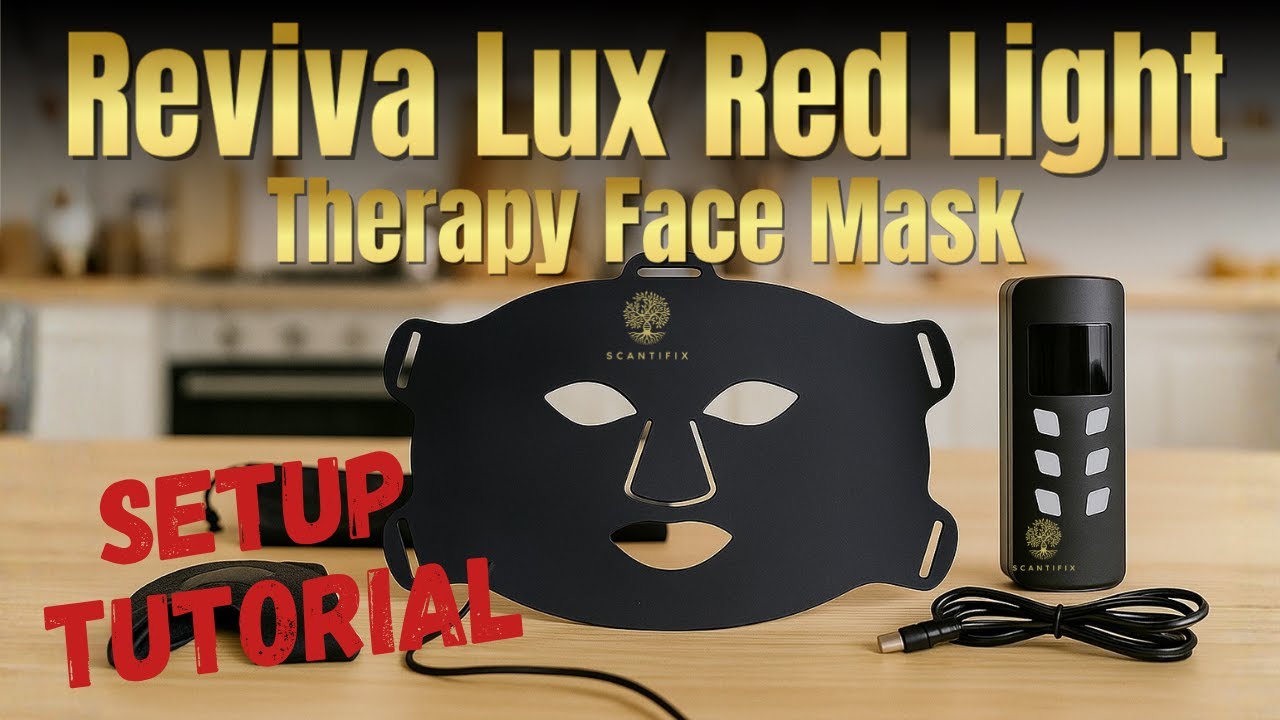 Reviva Lux Red Light Therapy Face Mask - SETUP TUTORIAL - YouTube