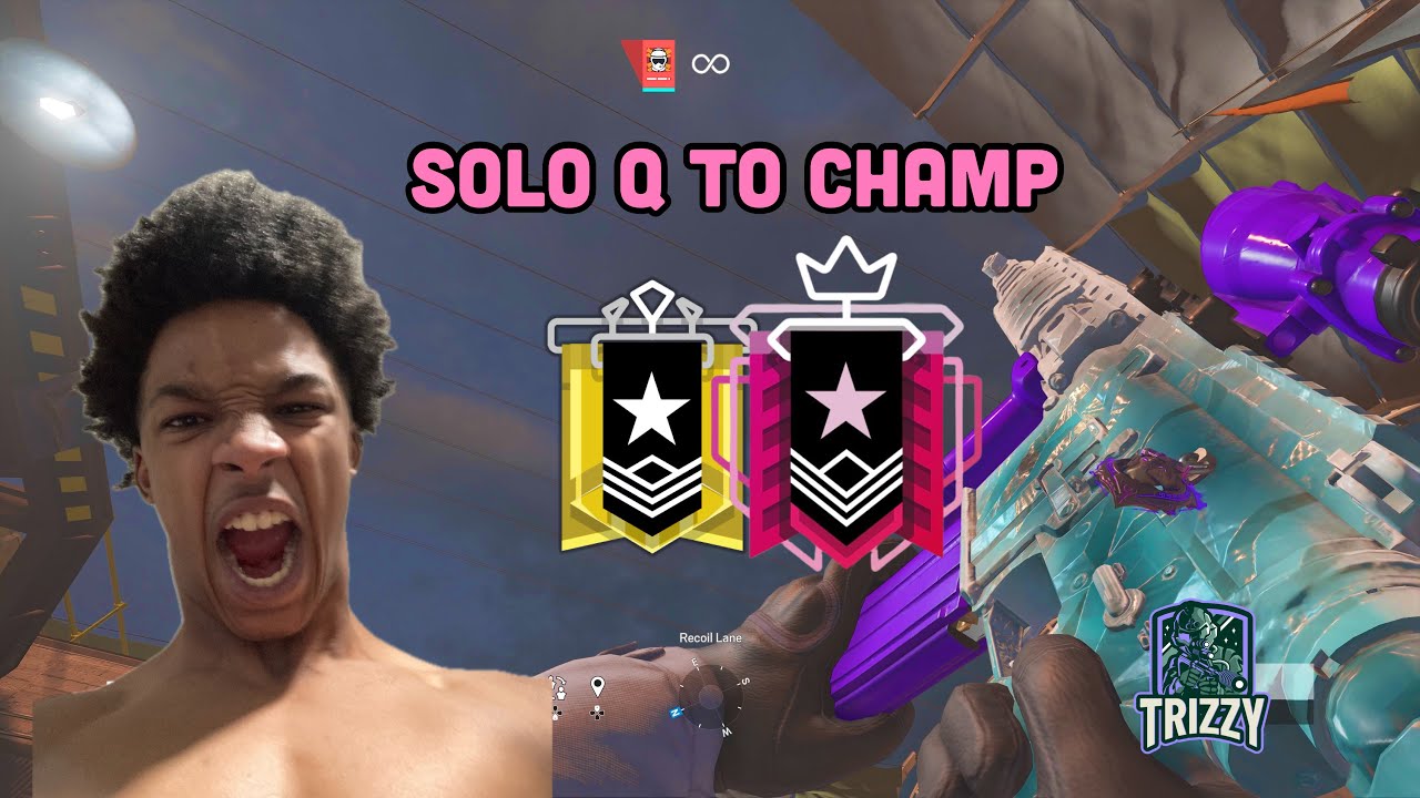 THE GOLD 1 GAME - SOLO Q TO CHAMP RAINBOW SIX SIEGE GAMEPLAY / BEST ...