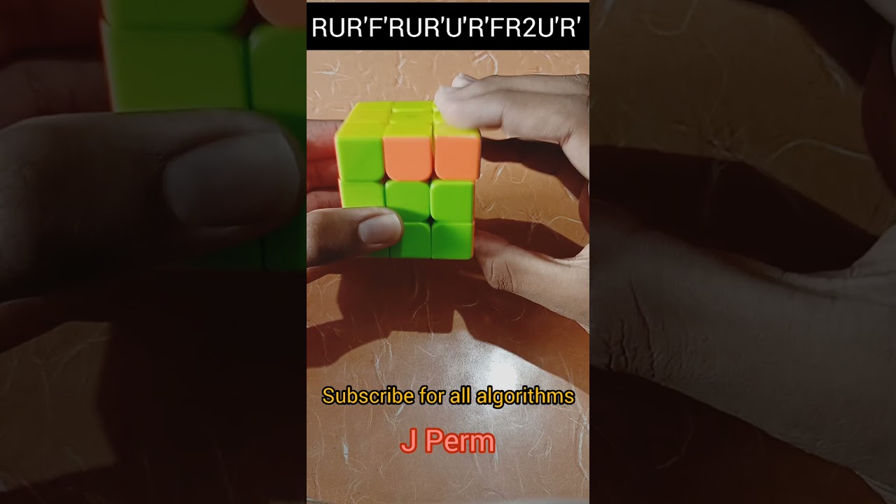 J Perm Algorithm Pll Part 6 Subscribe For All Algorithms Jperm 1654