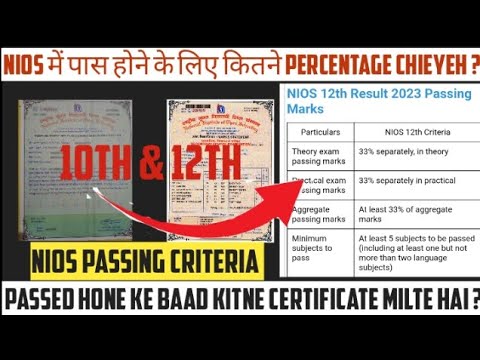 nios passing marks | nios minimum passing marks | nios | practical ...
