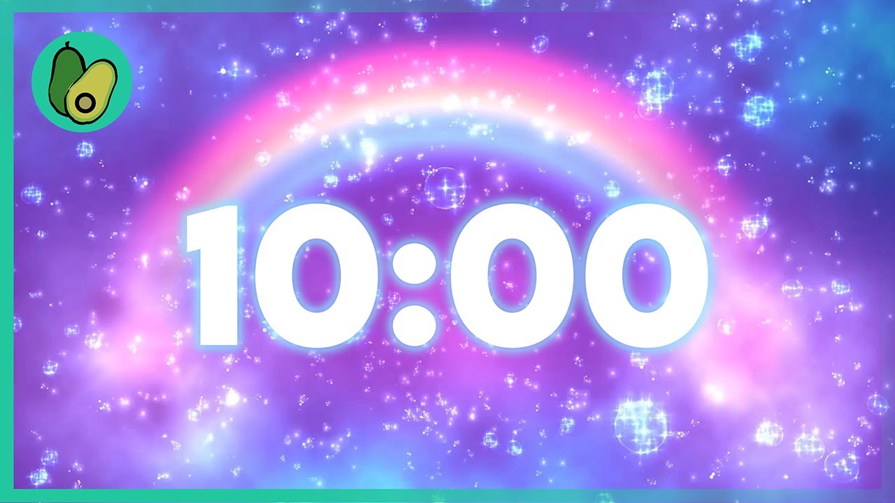 10 Minute Countdown Timer - Rainbow 🌈 (4K UHD) - YouTube