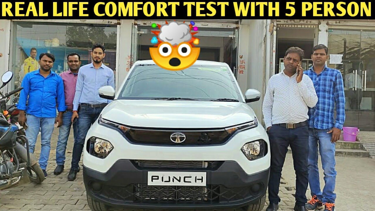 New Tata Punch Real Life Seating Comfort Test With 5 Person | Is Tata ...