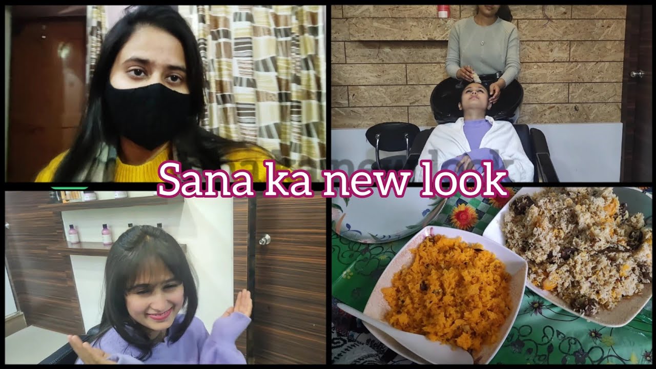 Sana ka new hairstyle / Birthday party - YouTube