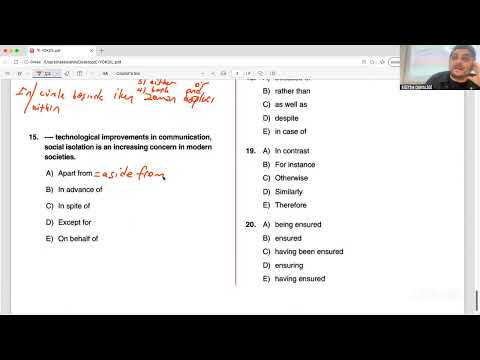 HAKKI HOCA E-YÖKDİL ÖNCESİ KELİME VE GRAMER TEKRARI