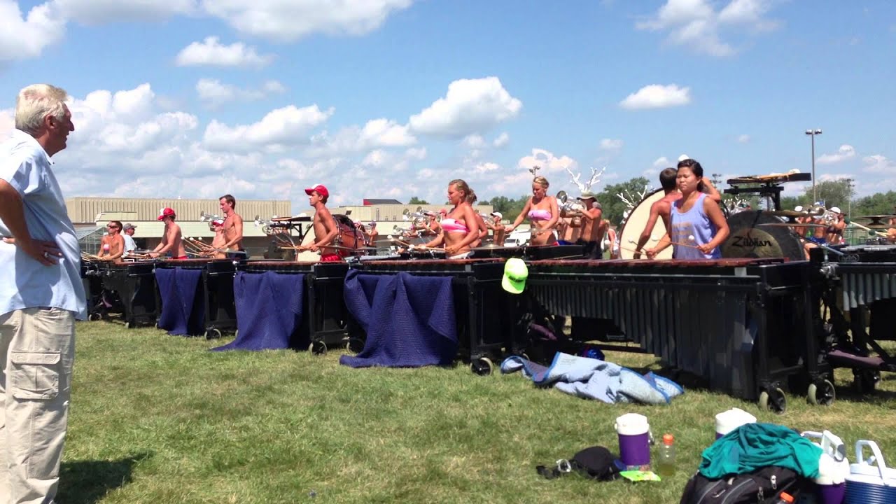 2013 Phantom Regiment Front Ensemble Last Run-through - YouTube