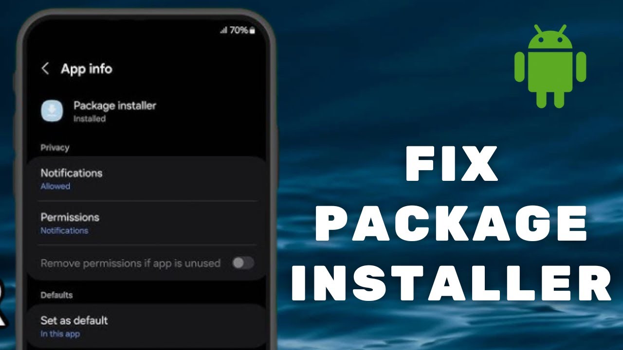 How To Fix Android Package Installer Not Working - YouTube