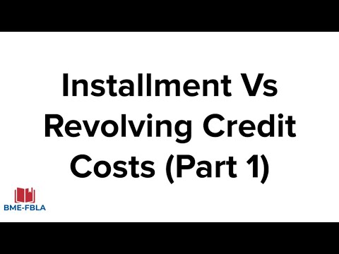 Financial Math: Installment Vs Revolving Credit Costs (Part 1) - YouTube