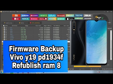 firmware backup vivo y19 PD1934F republish ram 8 - YouTube