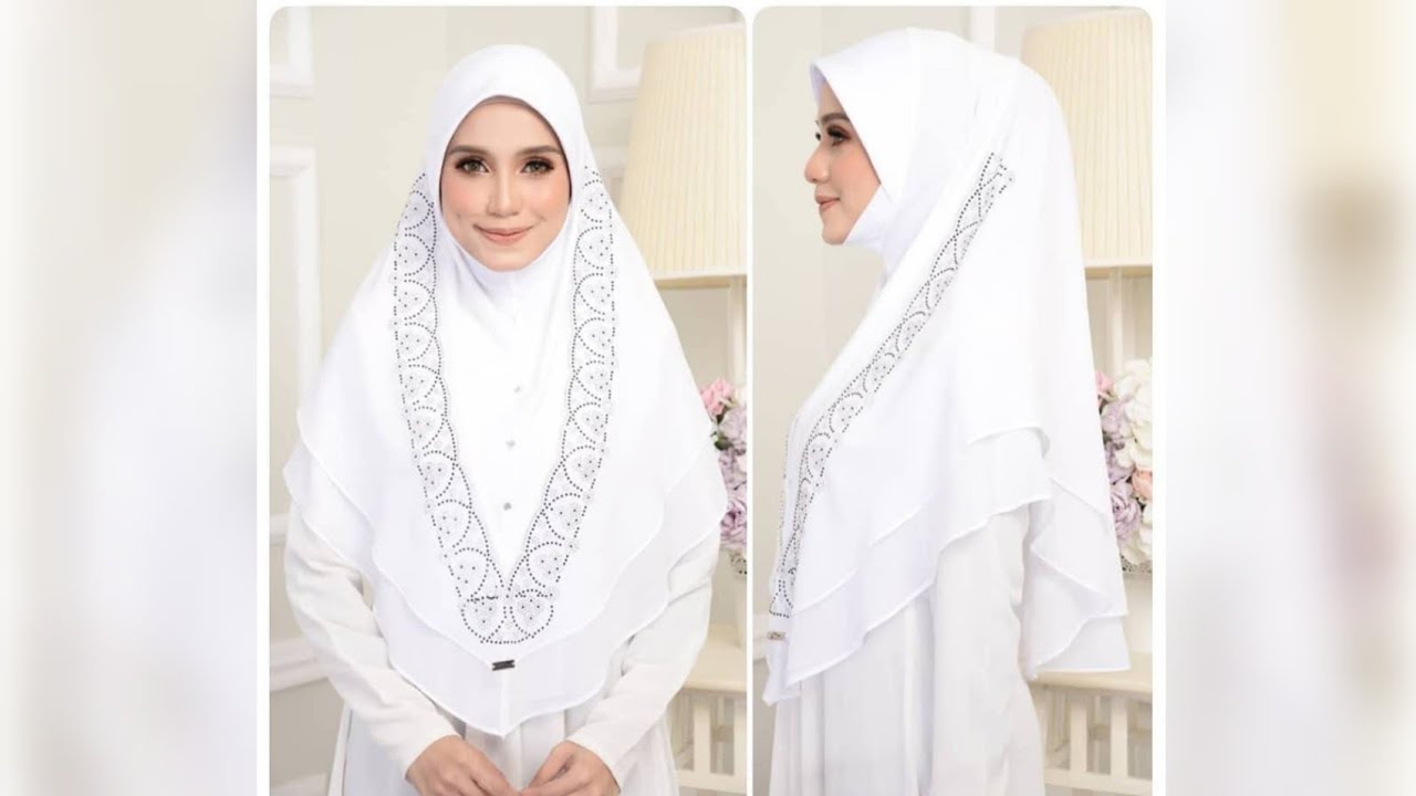 How to cut and stitch instant double layer hijab |Most easy method ...