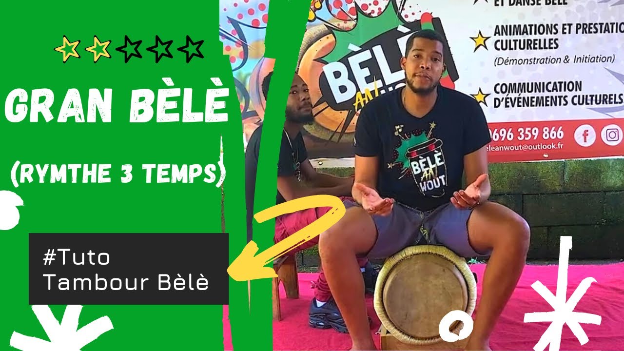 Tuto tambour Bèlè - Gran Bèlè (Débutant) - YouTube
