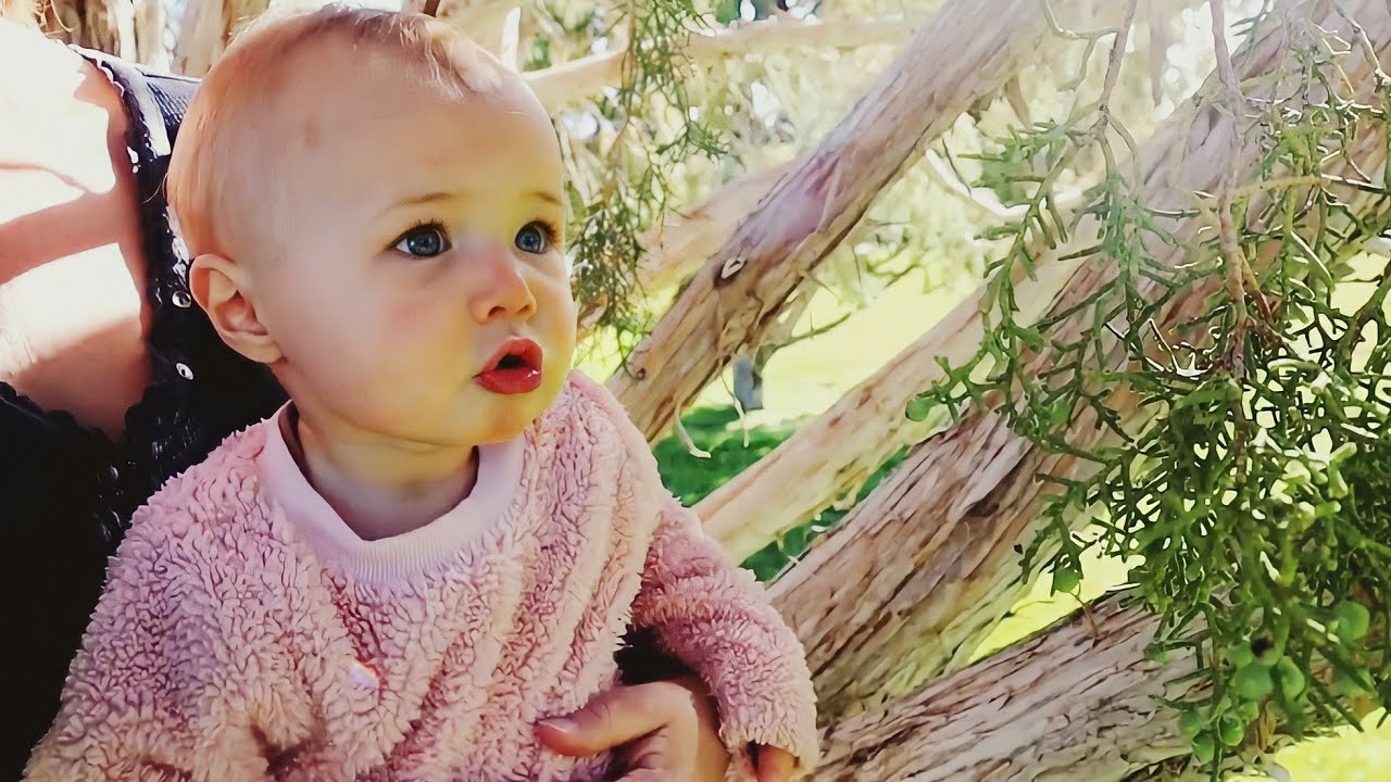 Cute Baby Aubrey Talks to a Flower... - YouTube