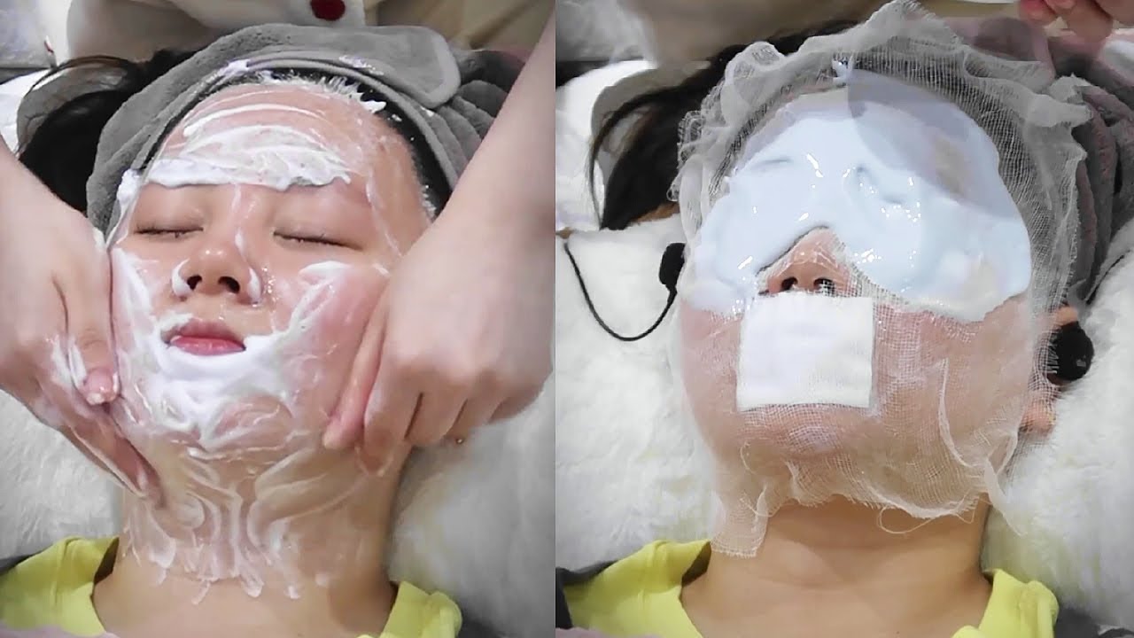 ASMR | Facial spa + 20 minutes skin care + home beauty salon ...