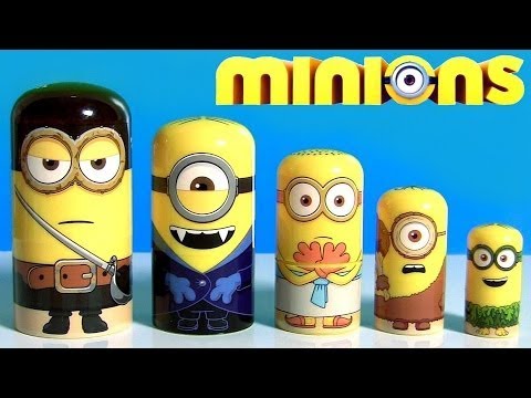 Minions Stacking Cups Nesting Toys Surprise Pirate Minion, Vampire ...