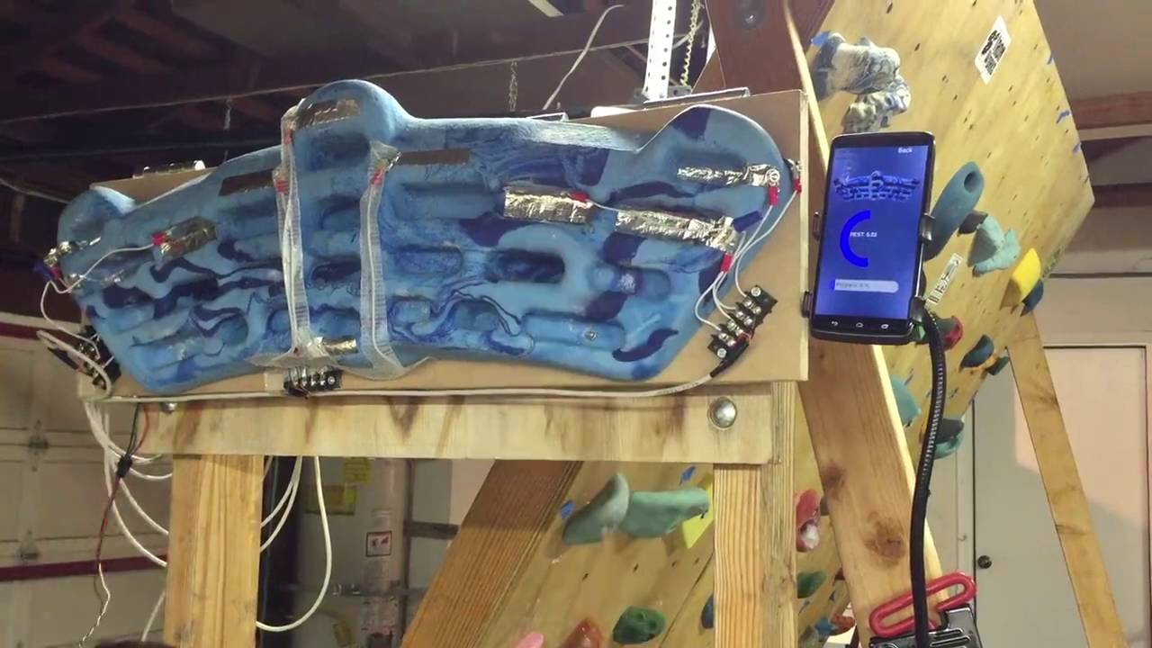 Demoing Smart Hangboard - YouTube
