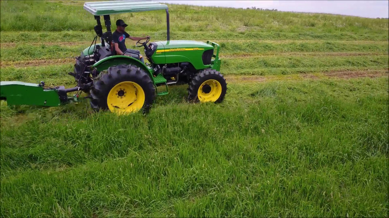 Mowing Hay at the Farm - 2017 First Cut - YouTube