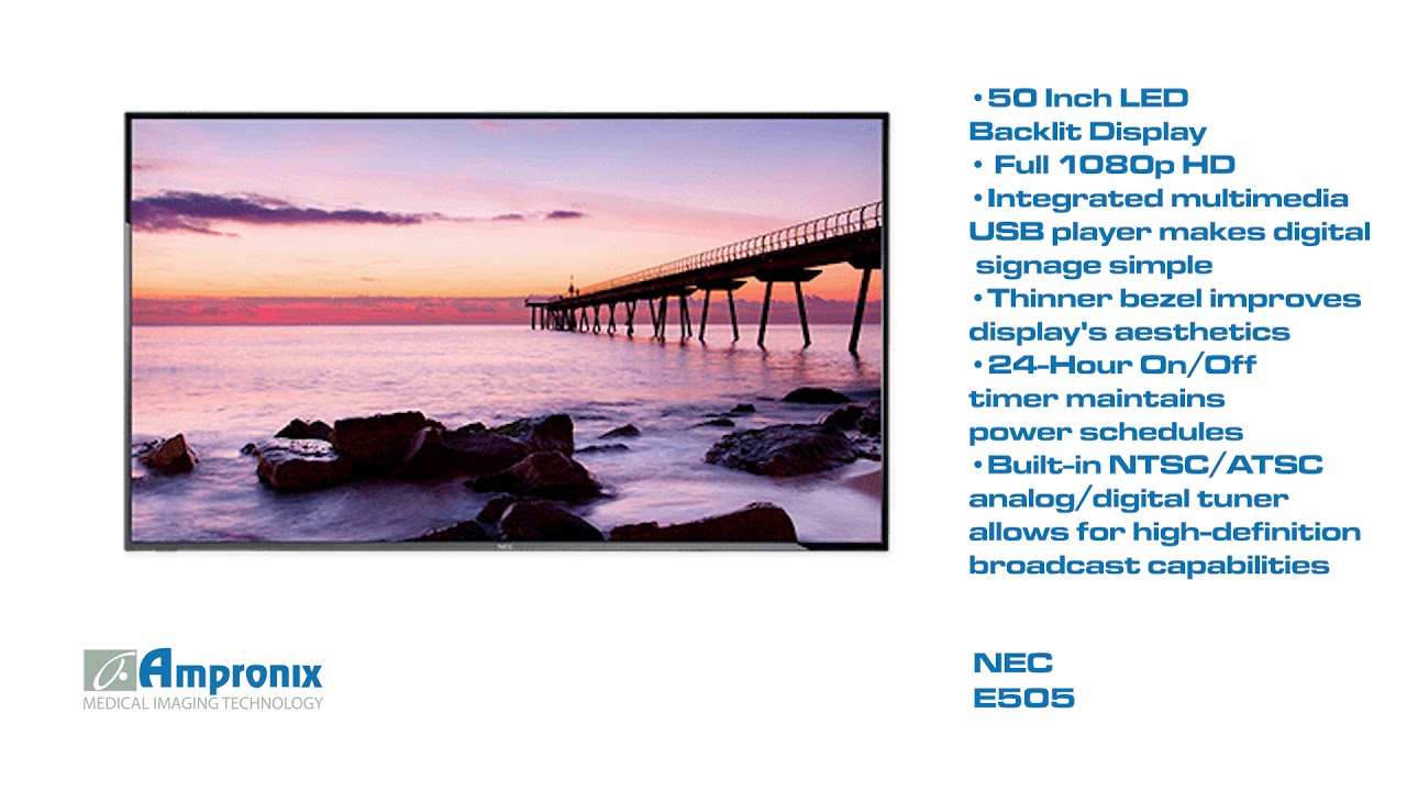 NEC E505 LED Backlit Display Screen Sales | Service | Repair | Exchange ...