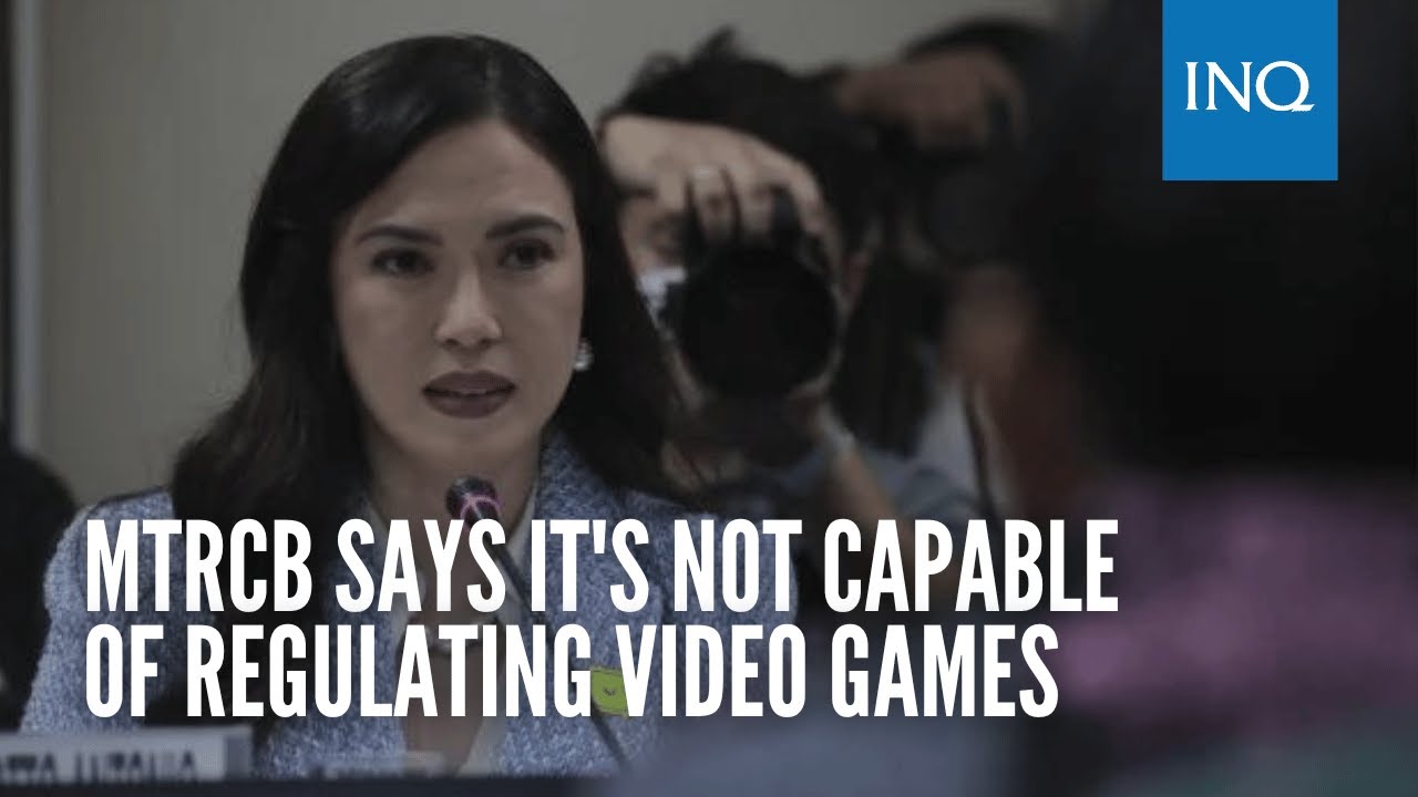 MTRCB says it's not capable of regulating video games - YouTube